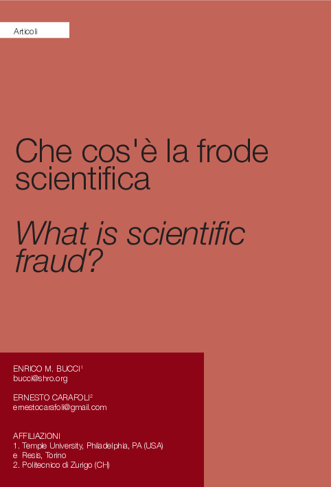 (PDF) What is scientific fraud?