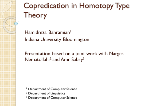 (PDF) Copredication in Homotopy Type Theory