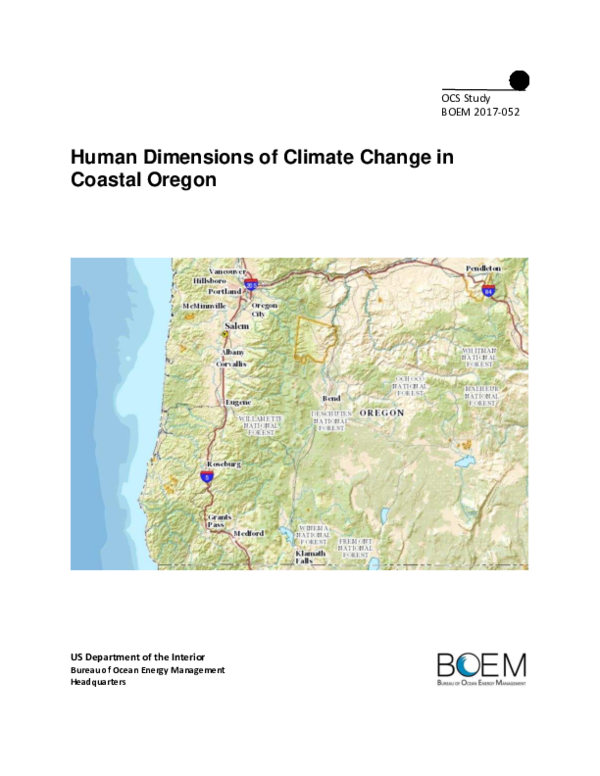(PDF) Technical Report: Human Dimensions of Climate Change in Coastal ...