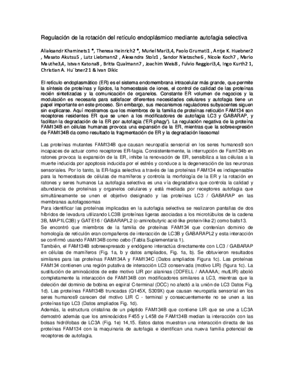 (PDF) Regulación de la rotación del retículo endoplásmico mediante ...