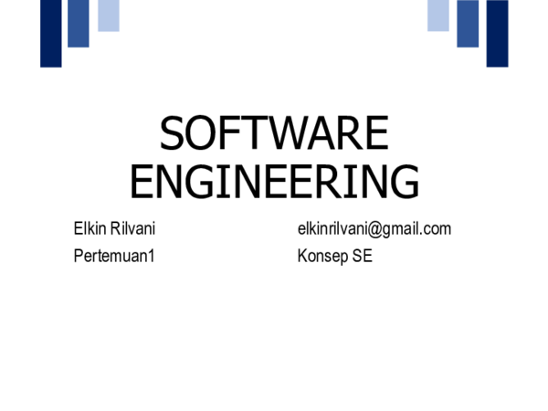 (PDF) SOFTWARE ENGINEERING