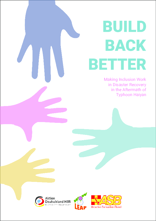 (PDF) Build Back Better: Making Inclusion Work in Disaster Recovery in ...