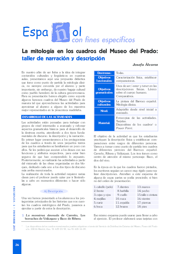 (PDF) La mitología en los cuadros del Museo del Prado: Taller de ...