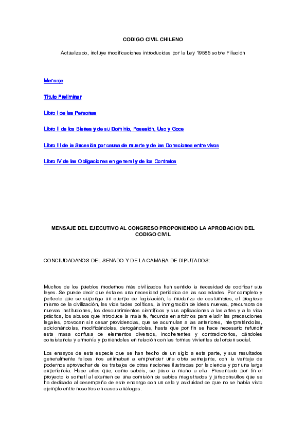 (PDF) CODIGO CIVIL CHILENO