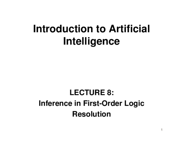 (PDF) Intro to AI_Lecture 8