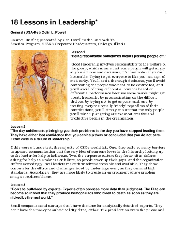 (PDF) 8 Lessons in Leadership