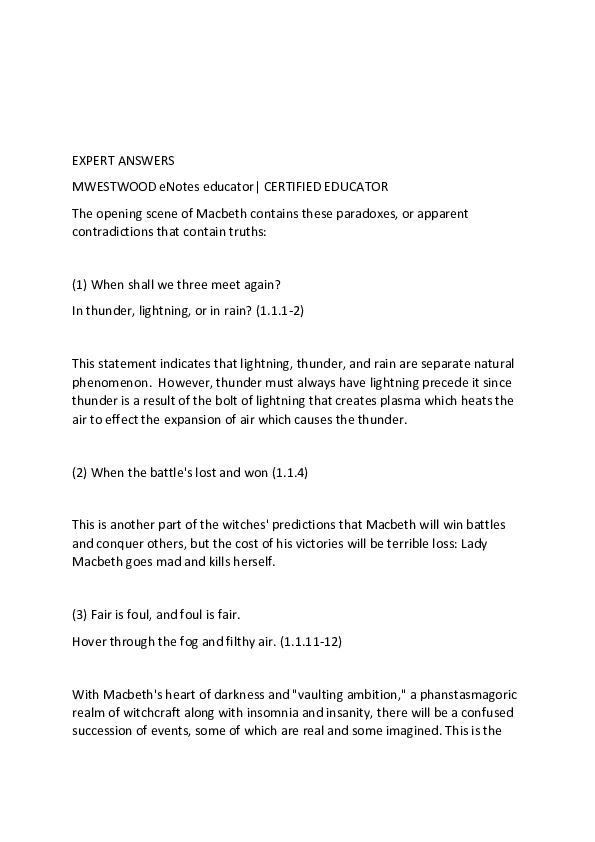 (DOC) Macbeth analysis