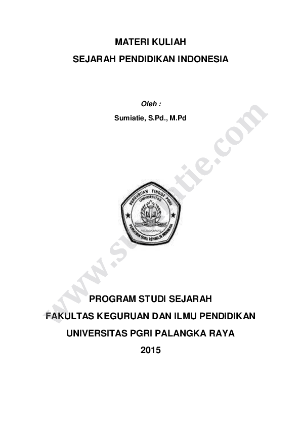 (PDF) Sejarah Pendidikan Indonesia