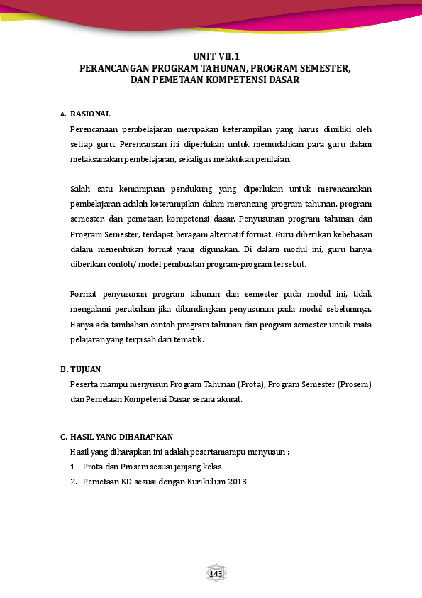 (DOC) UNIT VII.1 PERANCANGAN PROGRAM TAHUNAN, PROGRAM SEMESTER, DAN ...