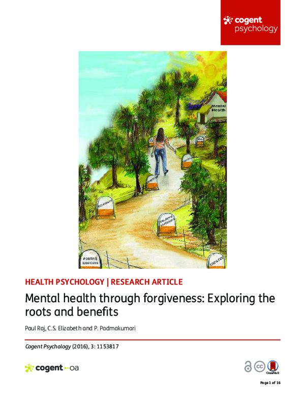 (PDF) Mental health through forgiveness: Exploring the roots and benefits
