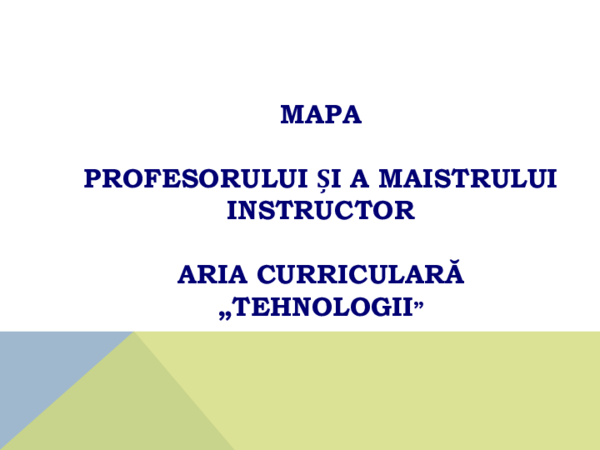 (PPT) Mapa profesorului maistrului instructor