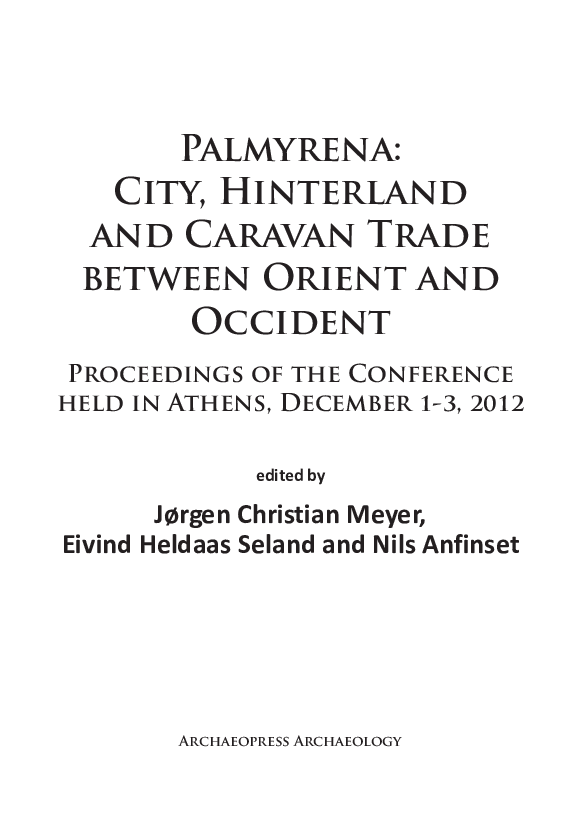 (PDF) The Palmyrene Temple in Rome and Palmyra's Trade with the West