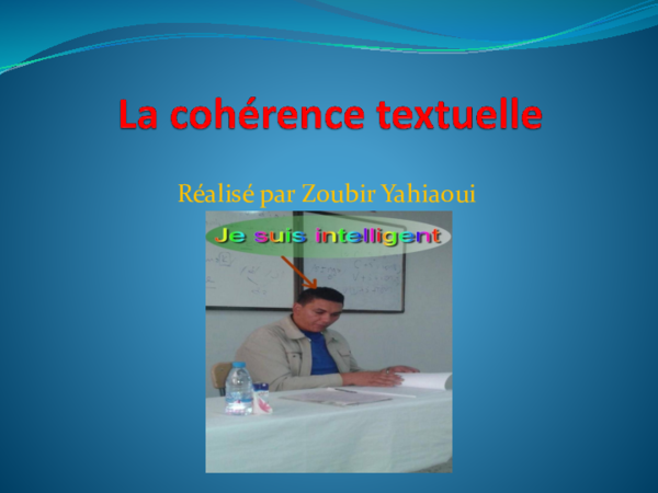(PPT) La coherence textuelle