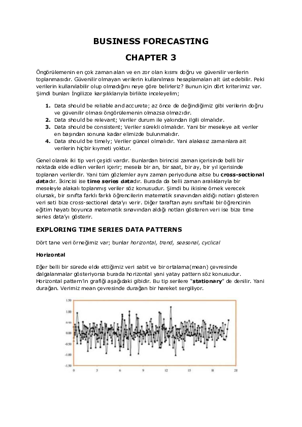 (PDF) BUSINESS FORECASTING CHAPTER 3