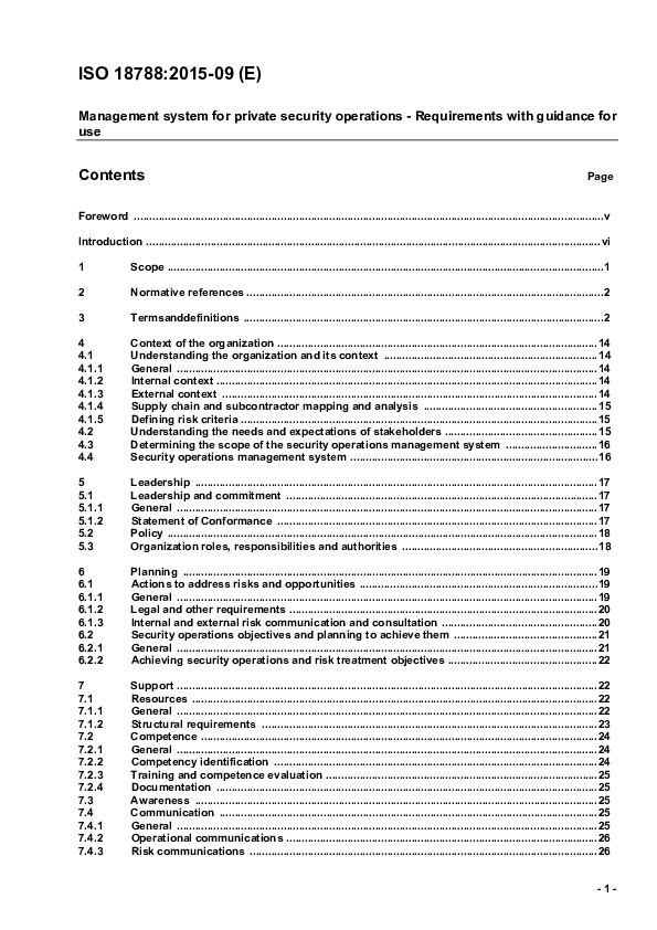 (PDF) Management system for private security operations -Requirements ...