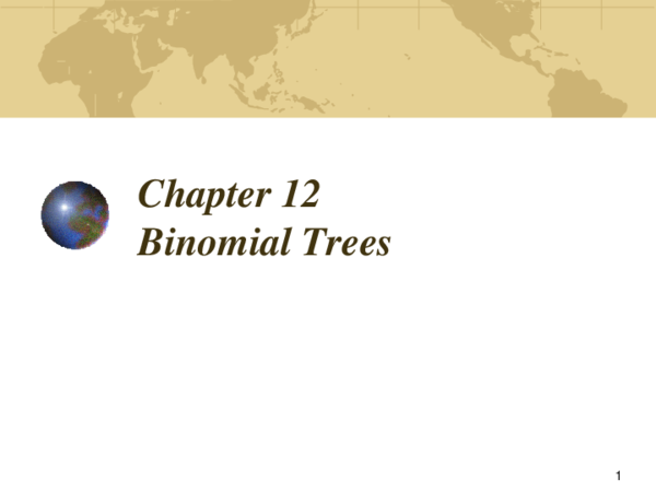 (PPT) Lect8 Binomial trees (PPT) Lect8 Binomial trees