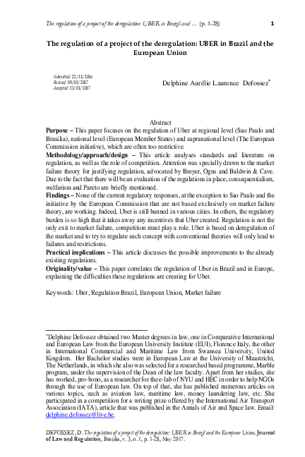 deregulation definition