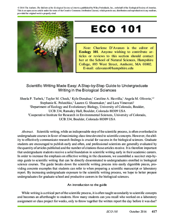 (PDF) Scientific Writing Made Easy: A Step-by-Step Guide to ...