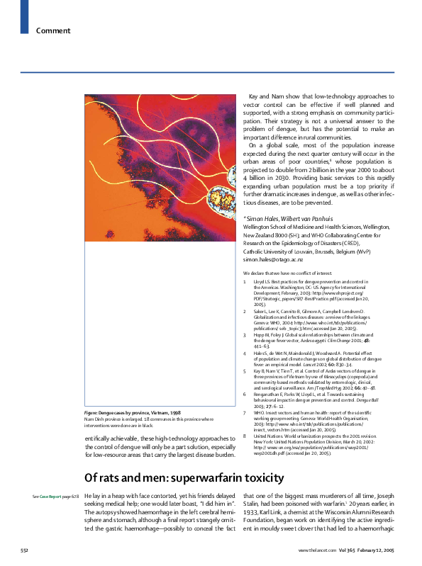 (PDF) Of rats and men: superwarfarin toxicity
