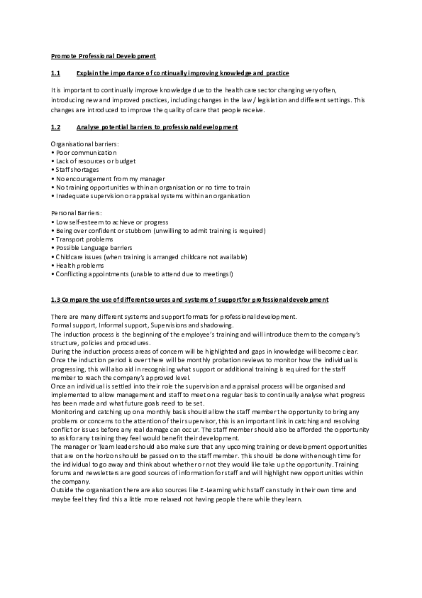 (DOC) Promote Professional Development