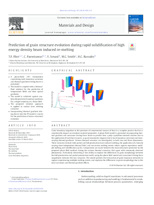 (PDF) Prediction of grain structure evolution during rapid ...