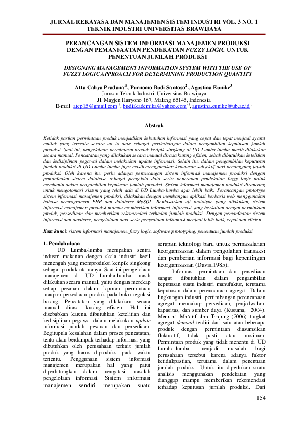 (PDF) DESIGNING MANAGEMENT INFORMATION SYSTEM WITH THE USE OF FUZZY LOGIC APPROACH FOR ...