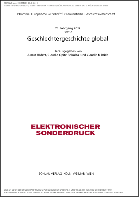 (PDF) Koloniale Globalisierung: Geschichte aus der Perspektive der Emma ...