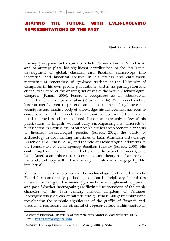 (PDF) SHAPING THE FUTURE WITH EVER-EVOLVING REPRESENTATIONS OF THE PAST