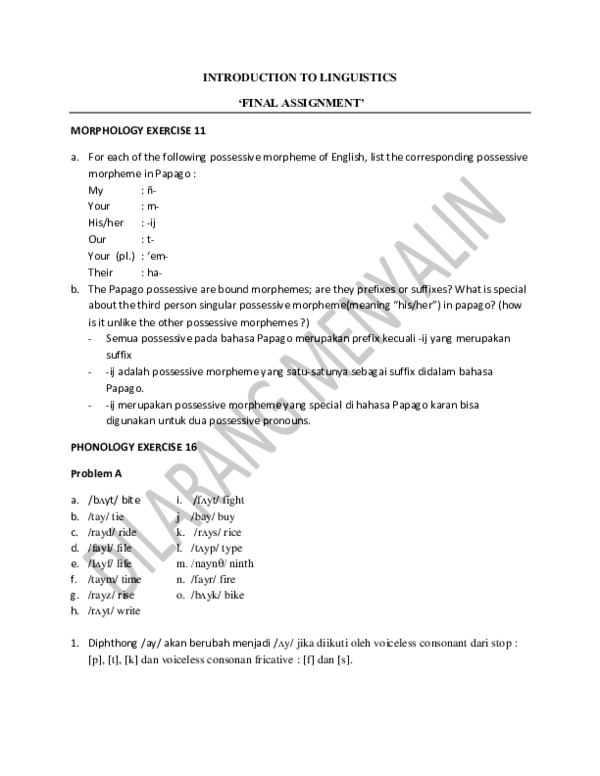 (PDF) INTRODUCTION TO LINGUISTICS