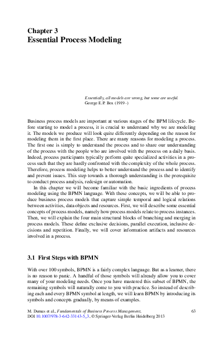 (PDF) Essential Process Modeling