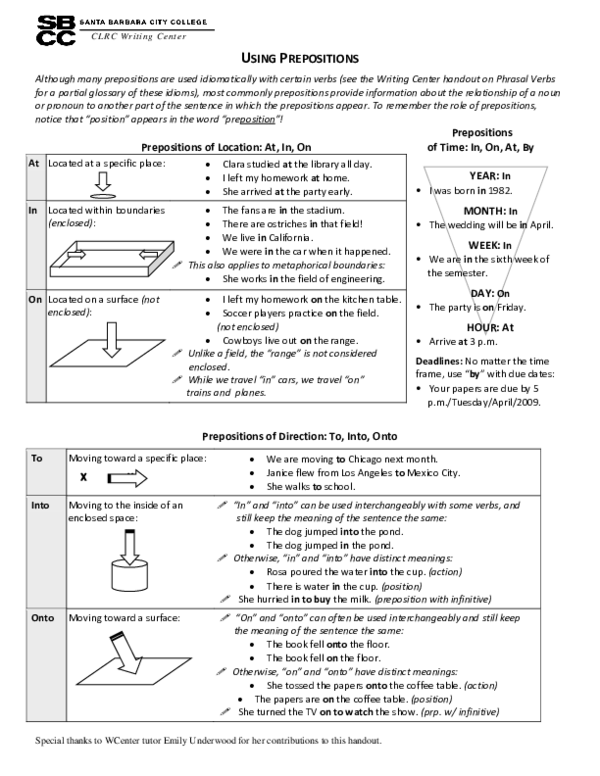 (PDF) USING PREPOSITIONS