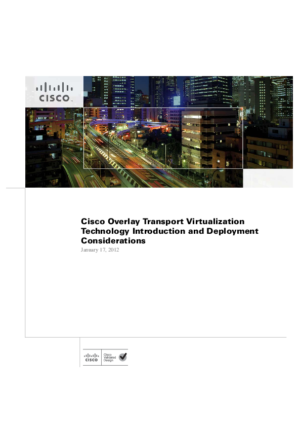 (PDF) Cisco Overlay Transport Virtualization Technology Introduction ...