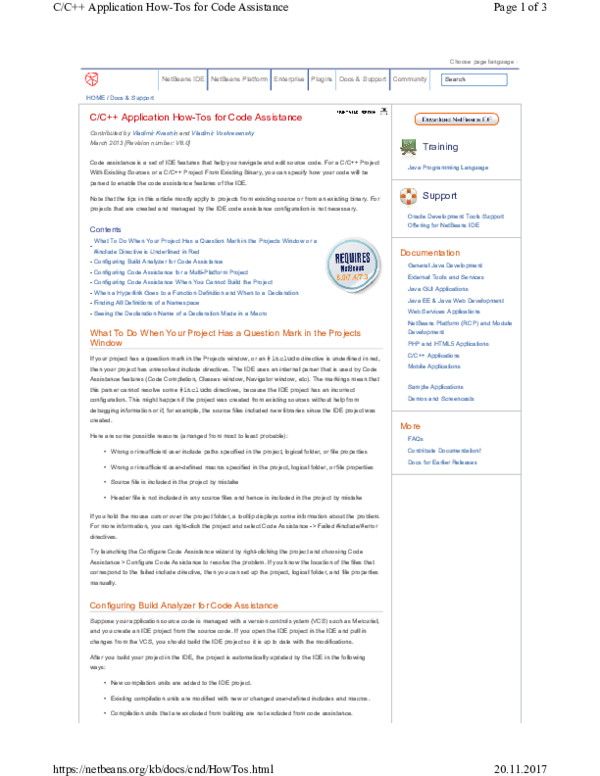 (PDF) C/C++ Application How-Tos for Code Assistance