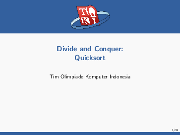 (PDF) Divide and Conquer: Quicksort