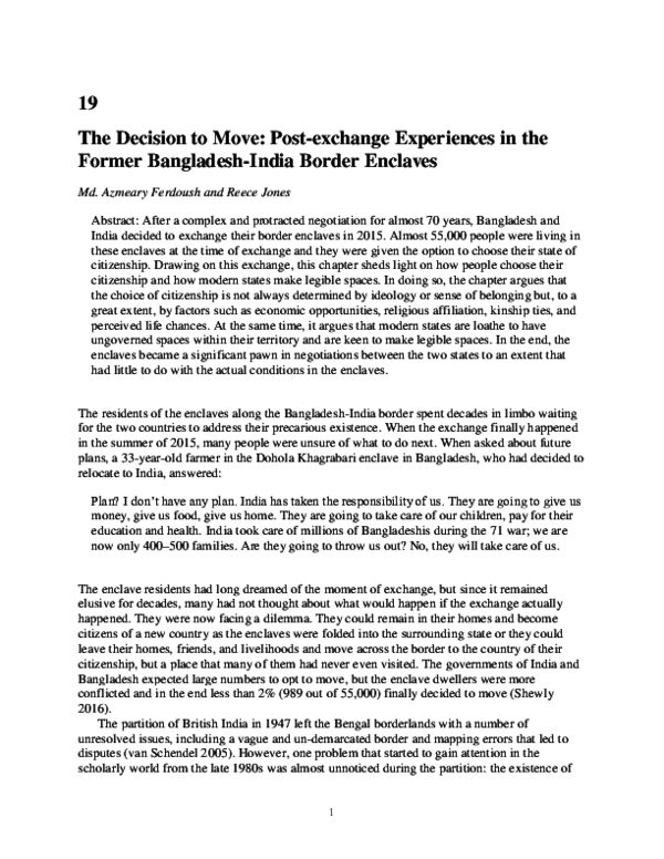 (PDF) The Decision to Move: Post-exchange Experiences in the Former ...