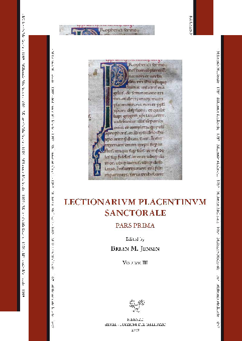 (PDF) Lectionarium Placentinum Sanctorale. Edition of a Twelfth Century ...