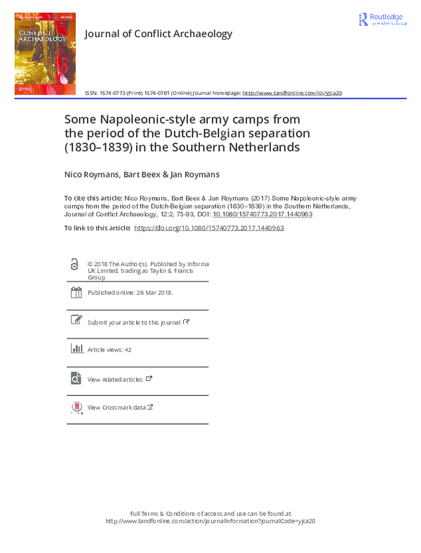 (PDF) 2017 Some Napoleonic-style army camps from the period of the ...