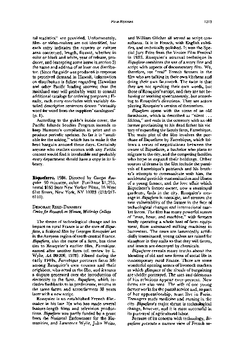 (PDF) Biquefarre. 1984. Directed by Georges Rouquier