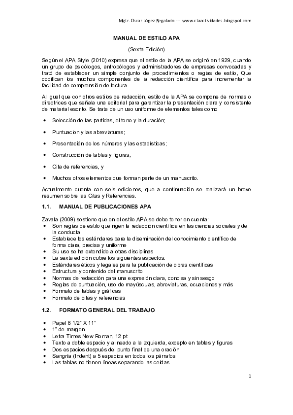 Pdf Manual De Estilo Apa 2014