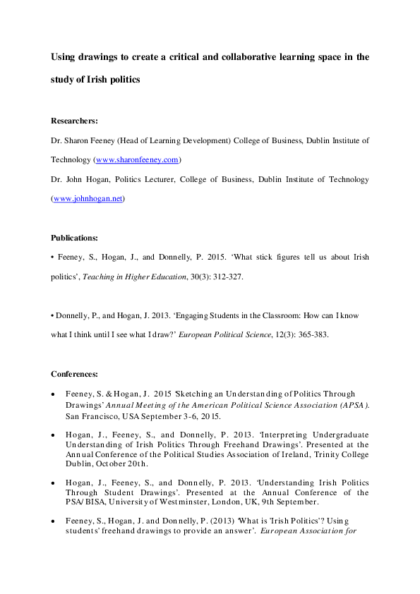 (PDF) Using drawings to create a critical and collaborative learning ...