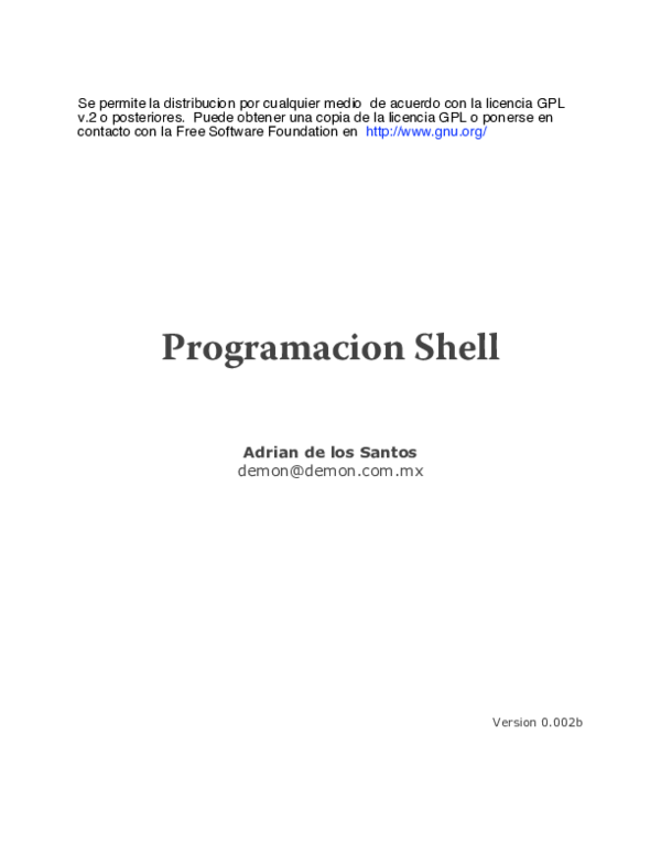 (PDF) Programacion Shell | Gerardo Martínez - Academia.edu