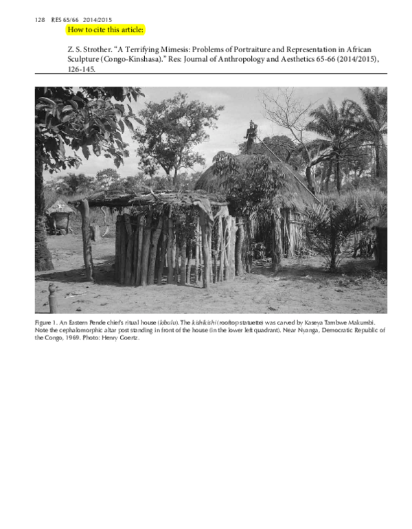 (PDF) A Terrifying Mimesis: Problems of Portraiture and Representation ...