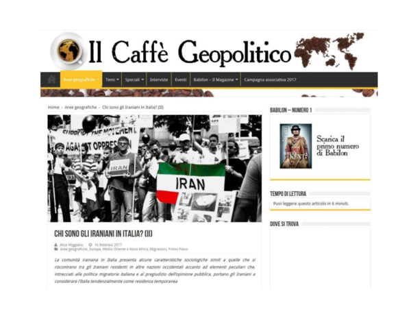 (PDF) Chi sono gli Iraniani in Italia? (II) | Alice Miggiano - Academia.edu