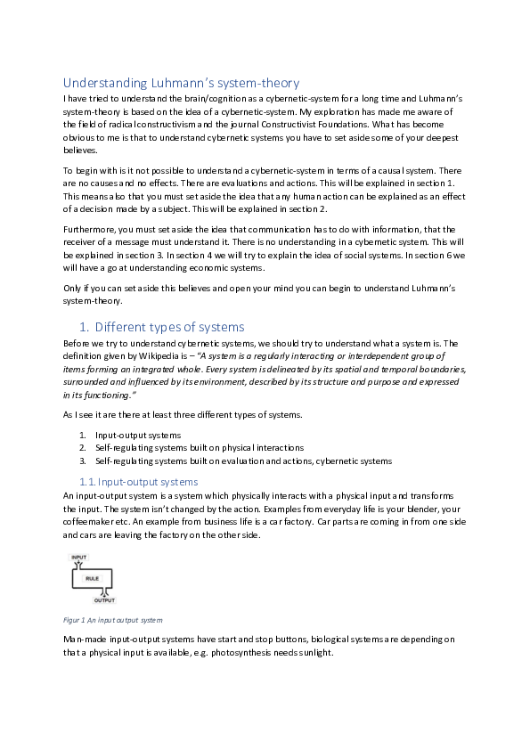 (DOC) Understanding Luhmann's system-theory