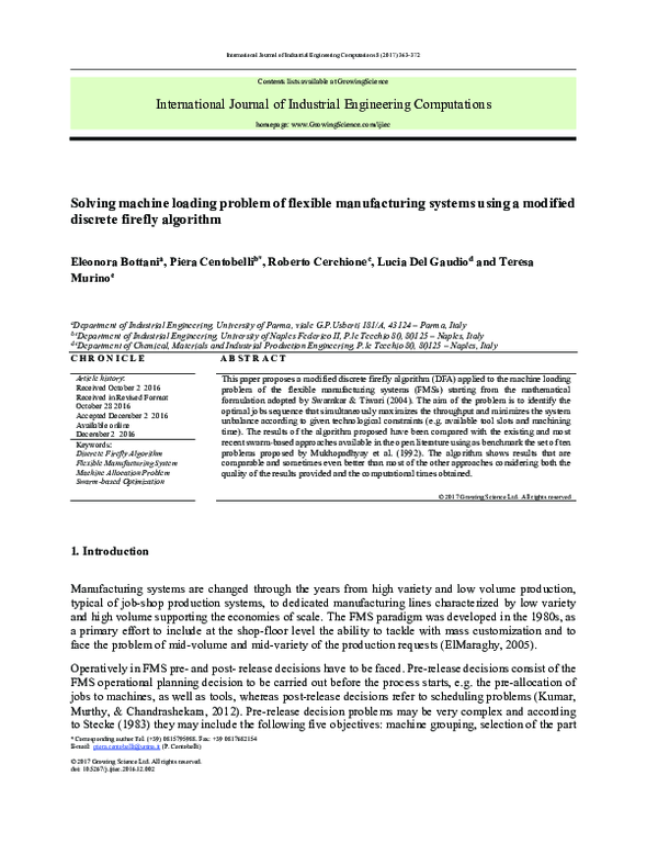 (PDF) Solving machine-loading problem of a flexible manufacturing systems using a modified ...