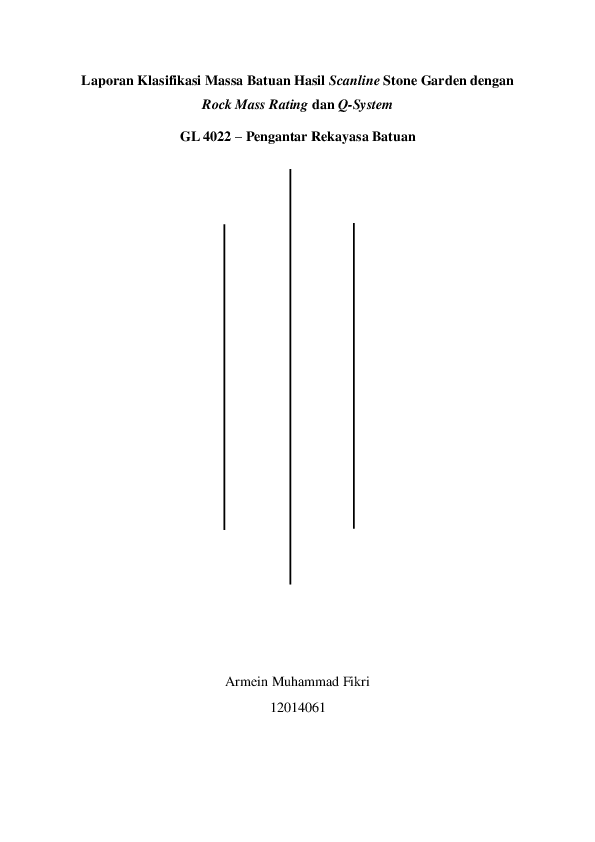 (DOC) Klasifikasi Massa Batuan Hasil Scanline Stone Garden dengan Rock ...