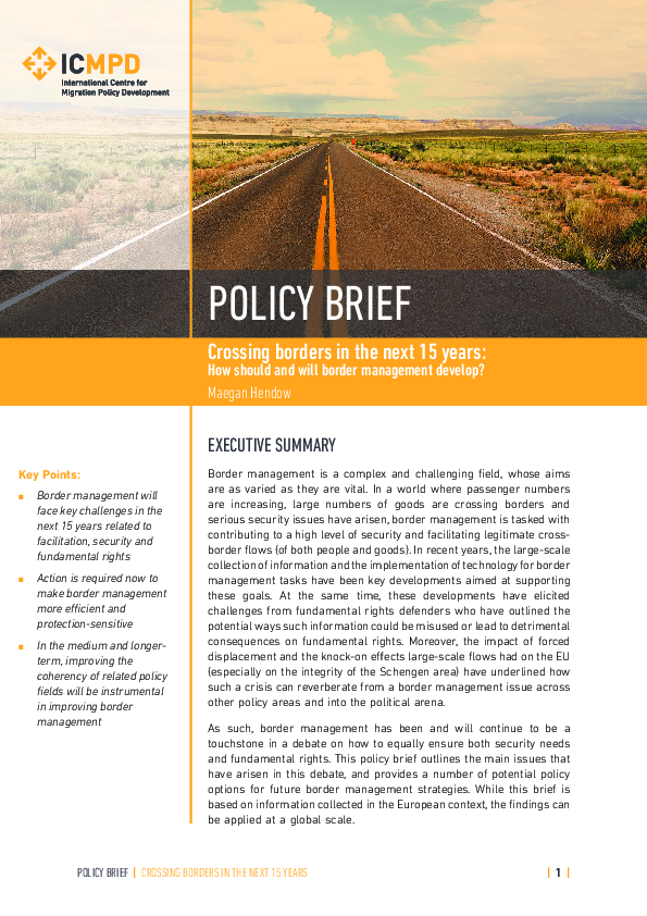 (PDF) Crossing borders in the next 15 years: How should and will border ...