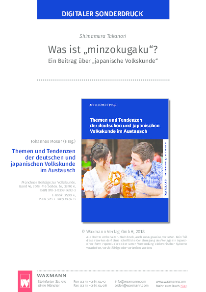 (PDF) Was ist " minzokugaku "? Ein Beitrag über „japanische Volkskunde ...