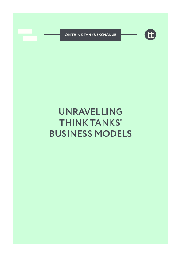 (PDF) Unraveling think tanks business models