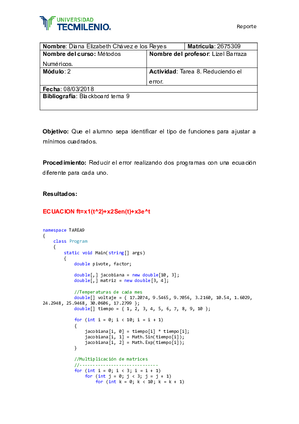 (DOC) Tarea 8 metodos numericos